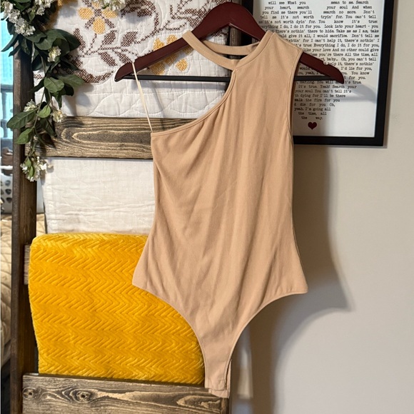 Mod On Trend | Tops | Mod On Trend Stylish Tan One Piece | Poshmark